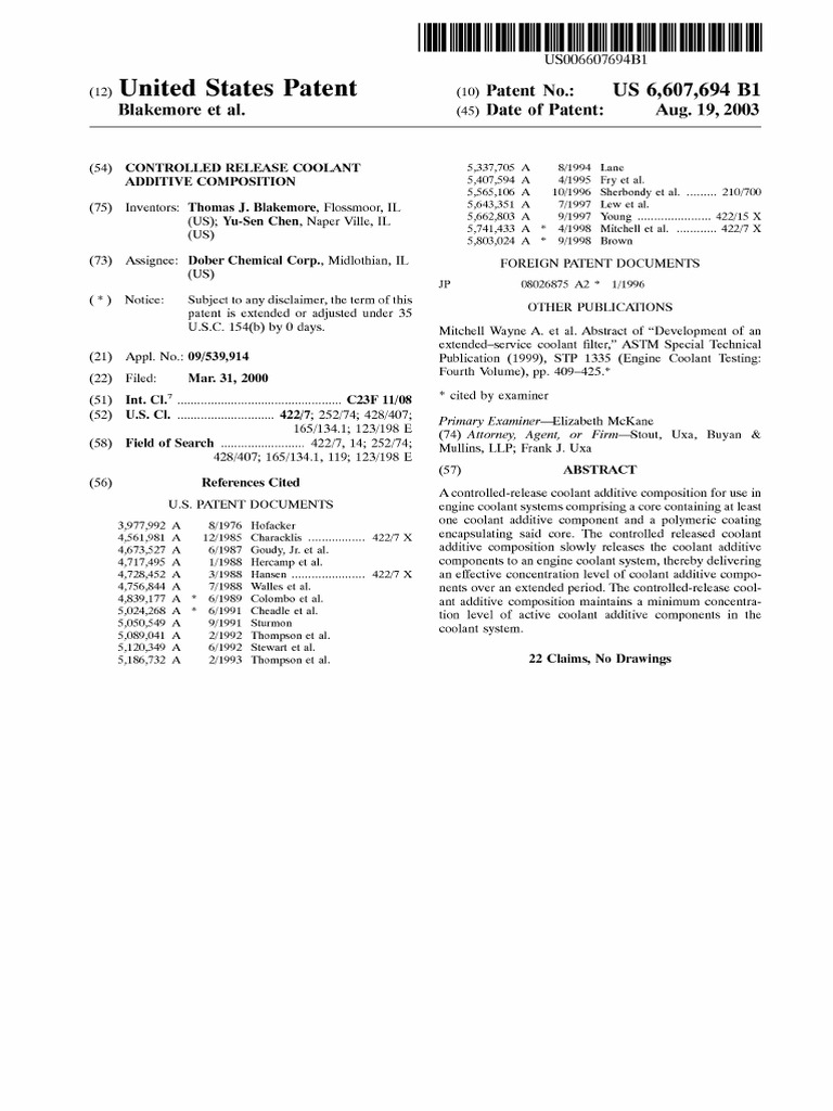 US6607694 | PDF | Polymers | Ester