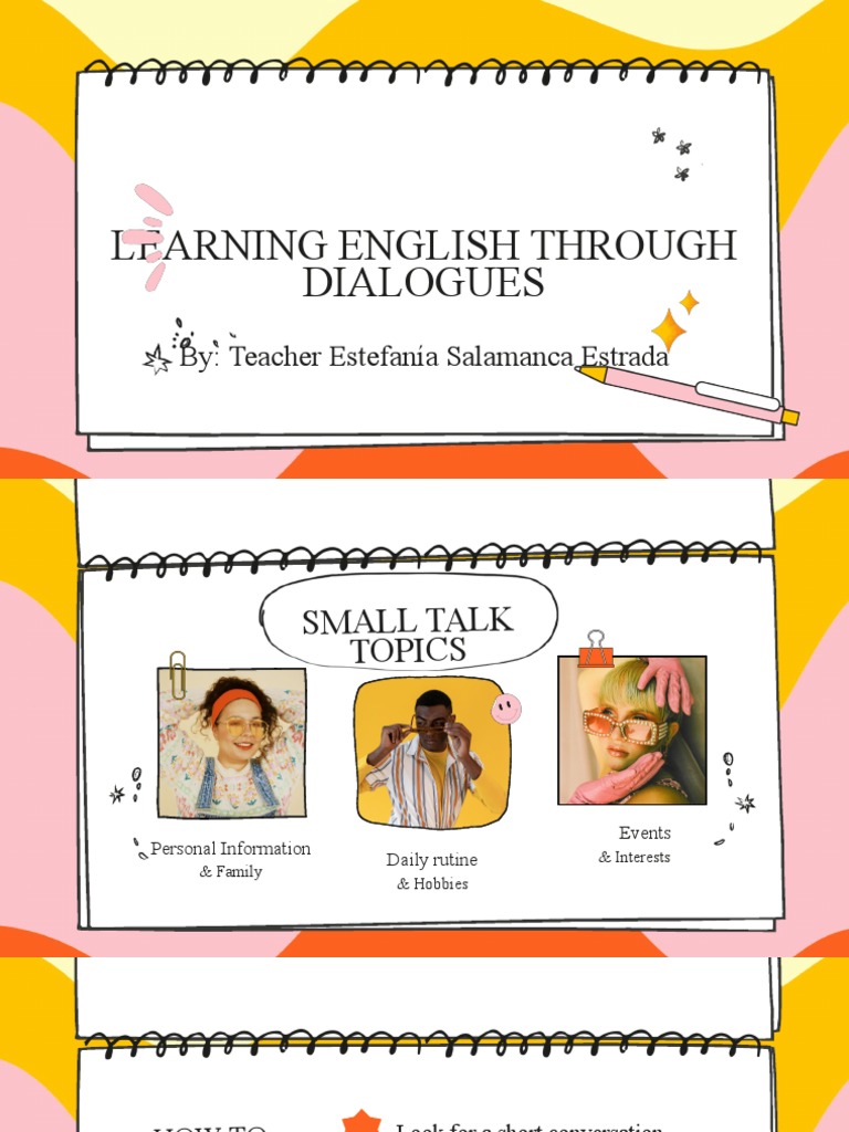 2022 Slides Learning English Through Dialogues | PDF