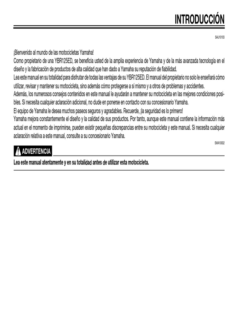 [YAMAHA]_Manual_de_propietario_Yamaha_YBR_2014 | PDF