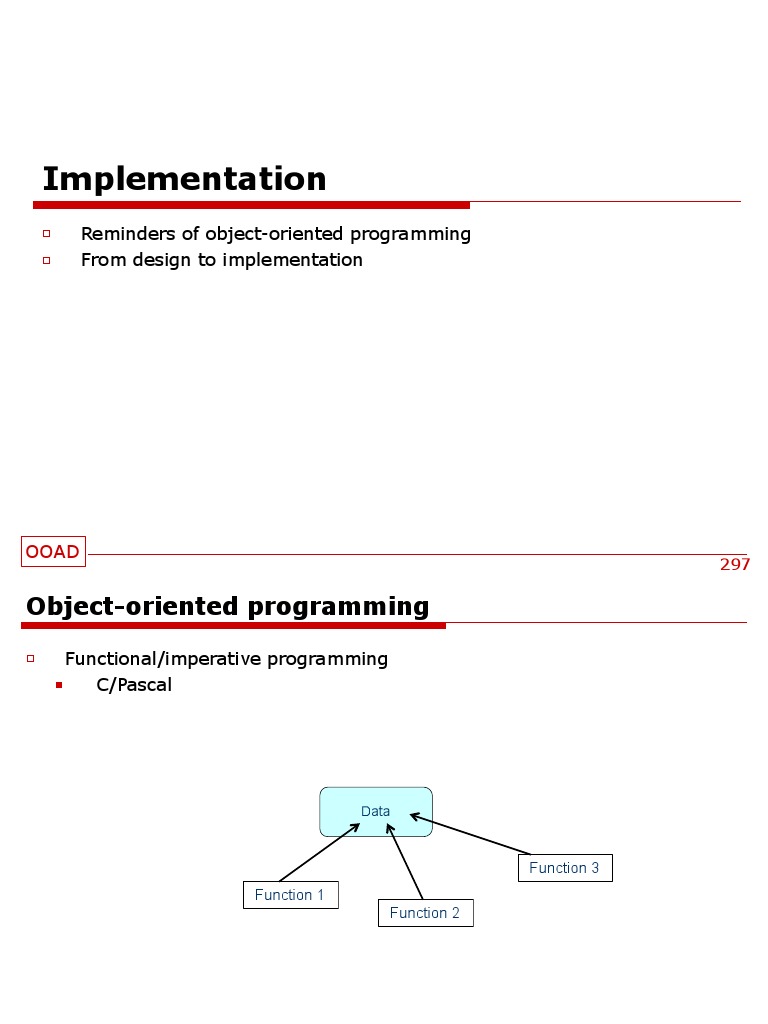 Ooad9 Implementation Pdf Class Computer Programming Method Computer Programming