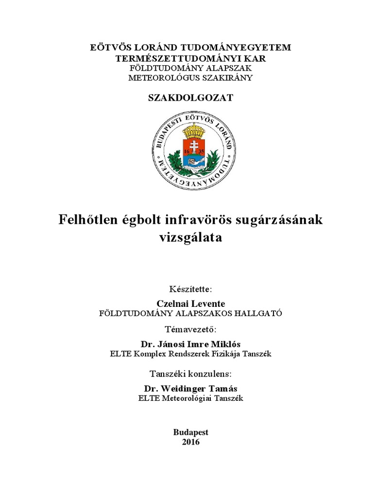 Czelnai Levente 2016 | PDF