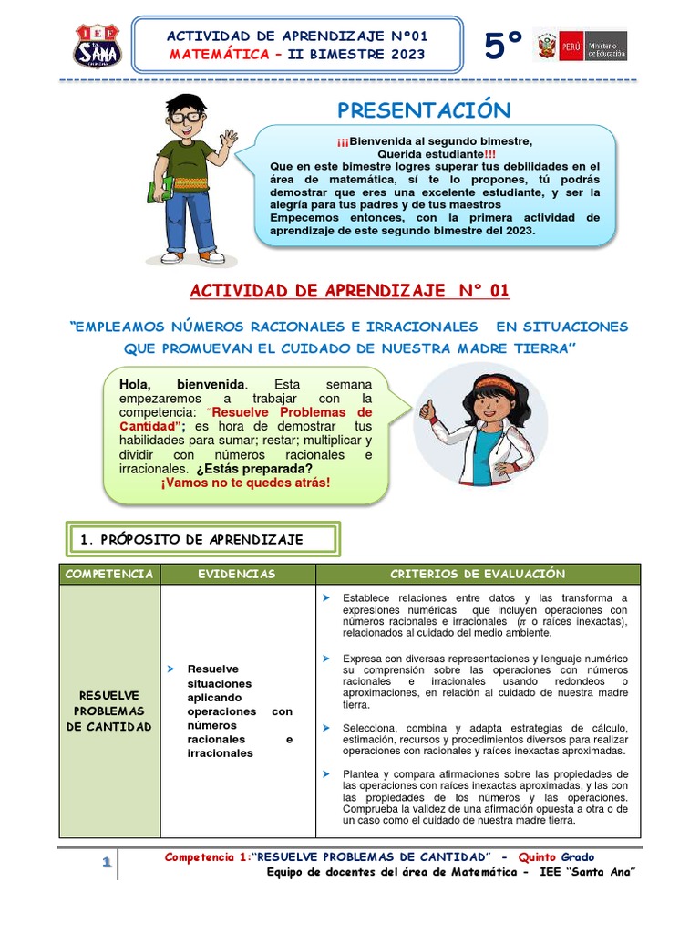 Act.n°1-Mat 5°c1 | PDF