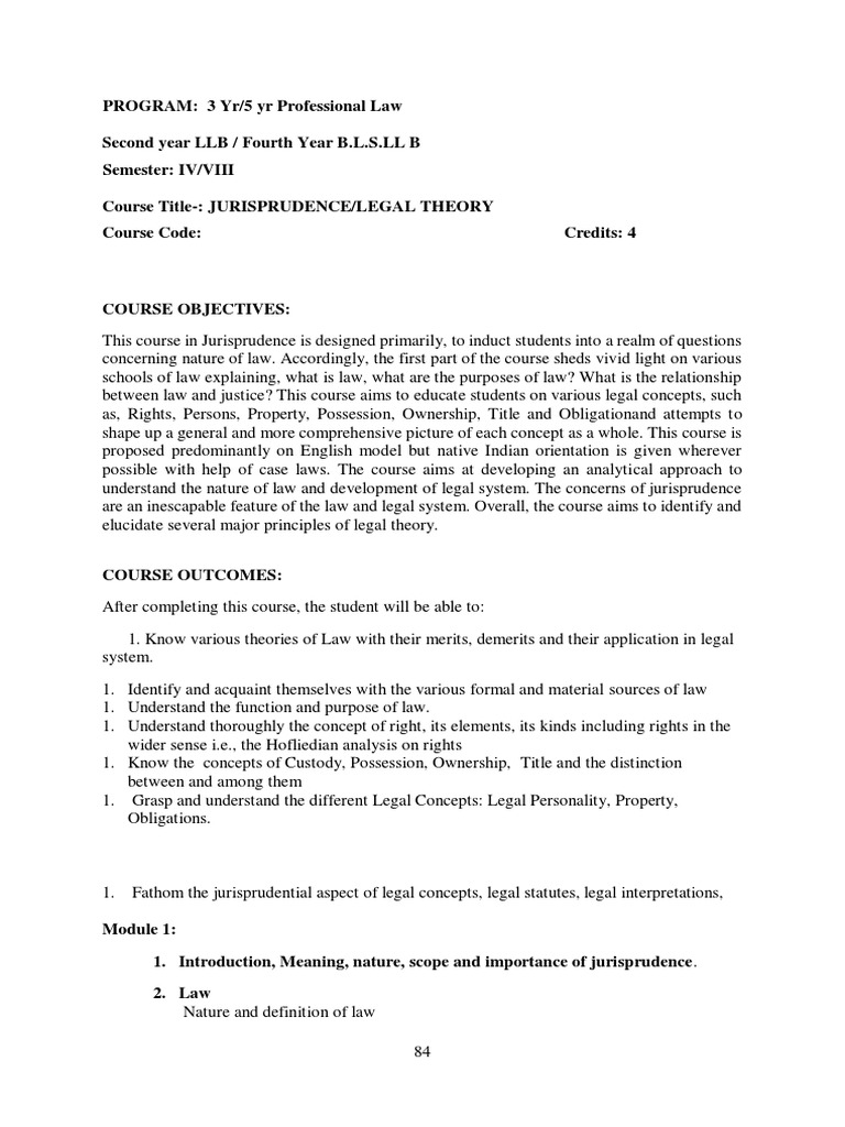 LLB Sem IV Syllabus | PDF | Partnership | Criminology