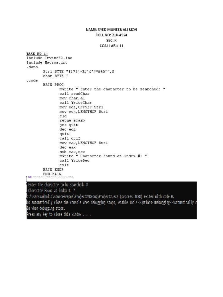 Coal Lab 11 | PDF | Computer Programming | Software Development