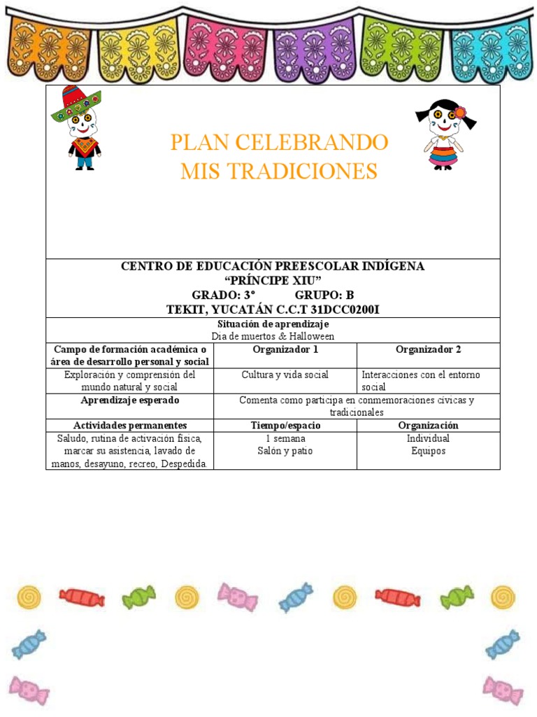 PLAN Halloween y Dia de Muertos | PDF
