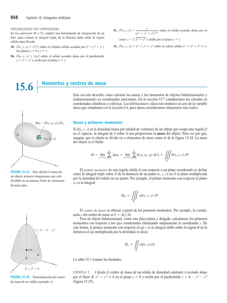 Integrales y Centros de Masa | PDF | Viga (Estructura) | Integral