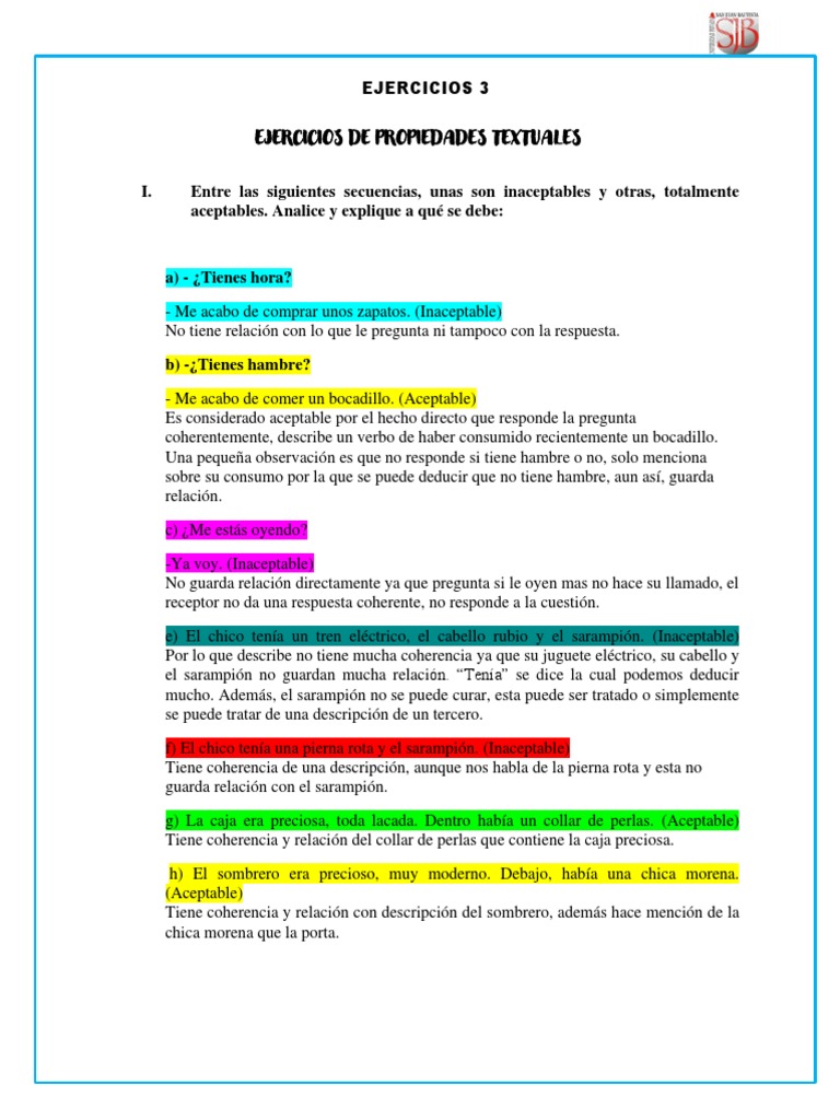 Ejercicios 3 | PDF