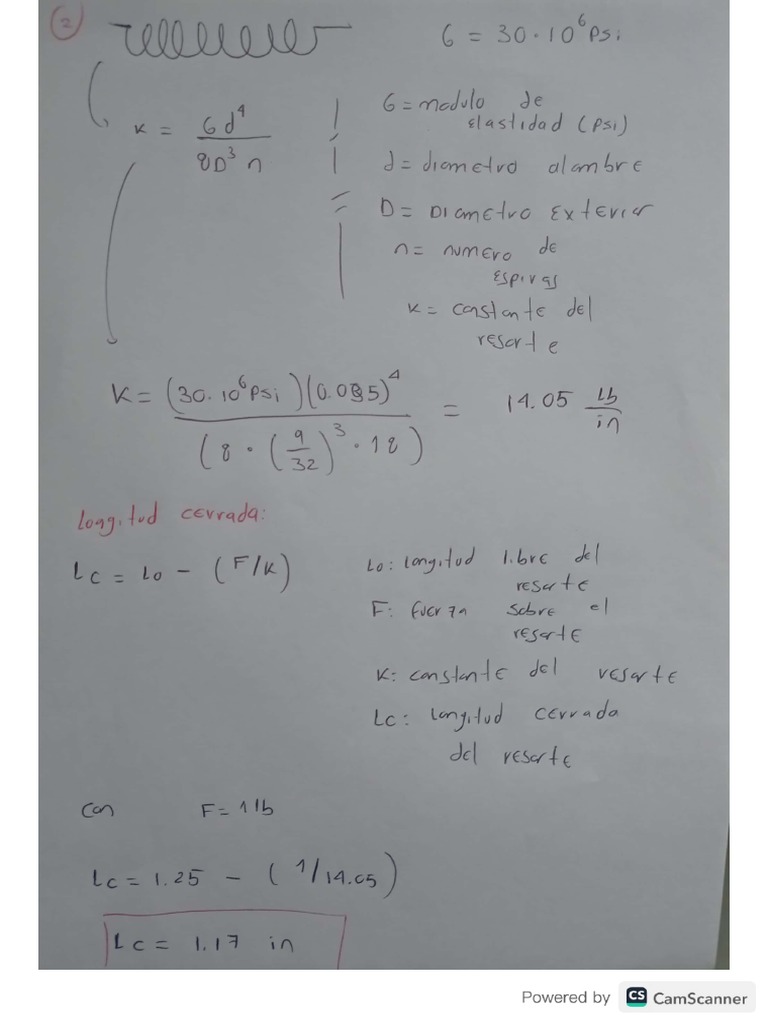 ejercicio -resorte | PDF
