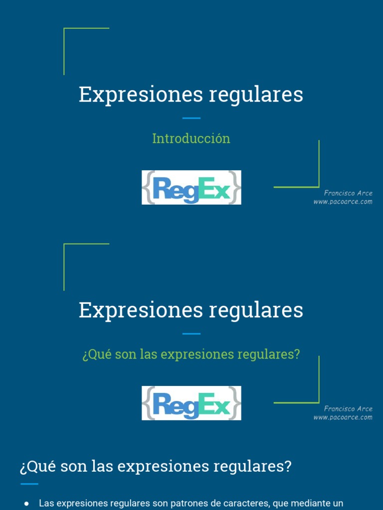 01 Expresiones Regulares Introduccio N | PDF | Expresión regular | Perl