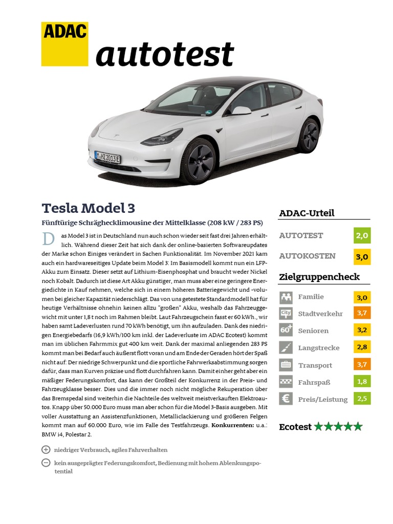 Tesla Model 3 | PDF Tesla Model 3 | PDF