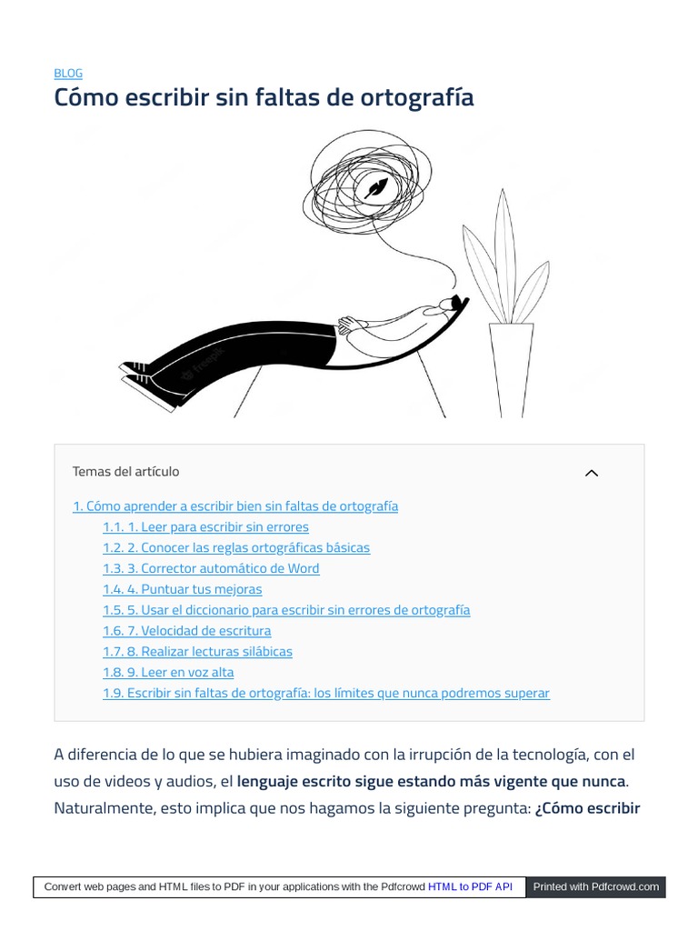 Como Escribir Sin Faltas de Ortografia | PDF | Diccionario | HTML