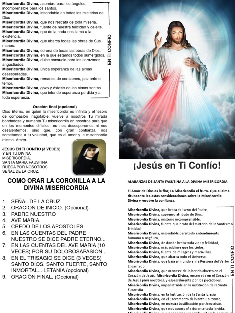 Coronilla Divina Misericordia | PDF | Teología | Creencia religiosa y doctrina