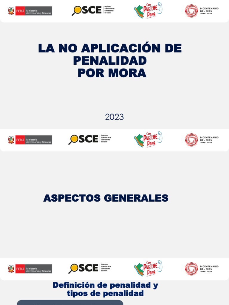 La No Aplicación de Penalidad Por Mora... | PDF