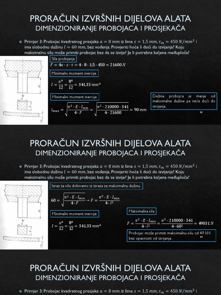06 Alat Za Probijanje I Prosijecanje - Probojci, Prosjekaci, Kaljena ...