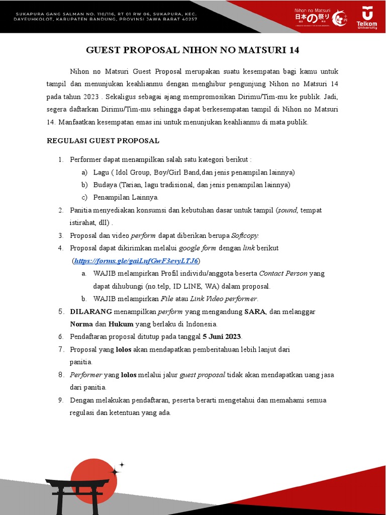 (Regulasi) Guest Proposal NNM 14 | PDF