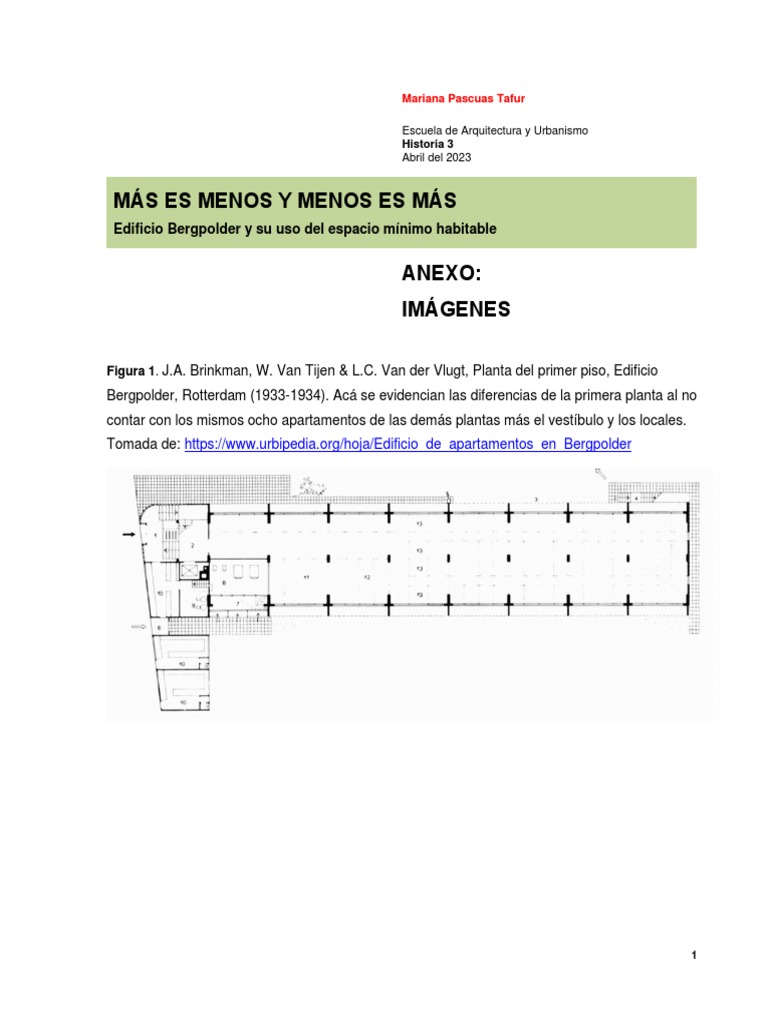 Edificio Bergpolder: Espacio Mínimo Habitable | PDF