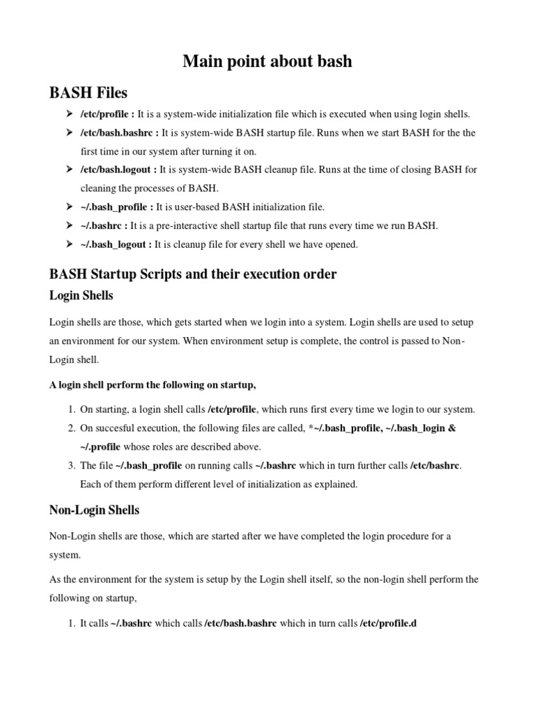 Bash Main Files | PDF | Shell (Computing) | Scripting Language Bash Main Files | PDF | Shell (Computing) | Scripting Language