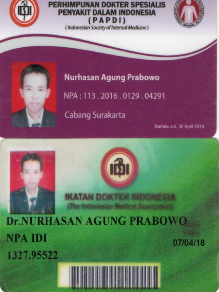 Kartu IDI Dan Papdi | PDF