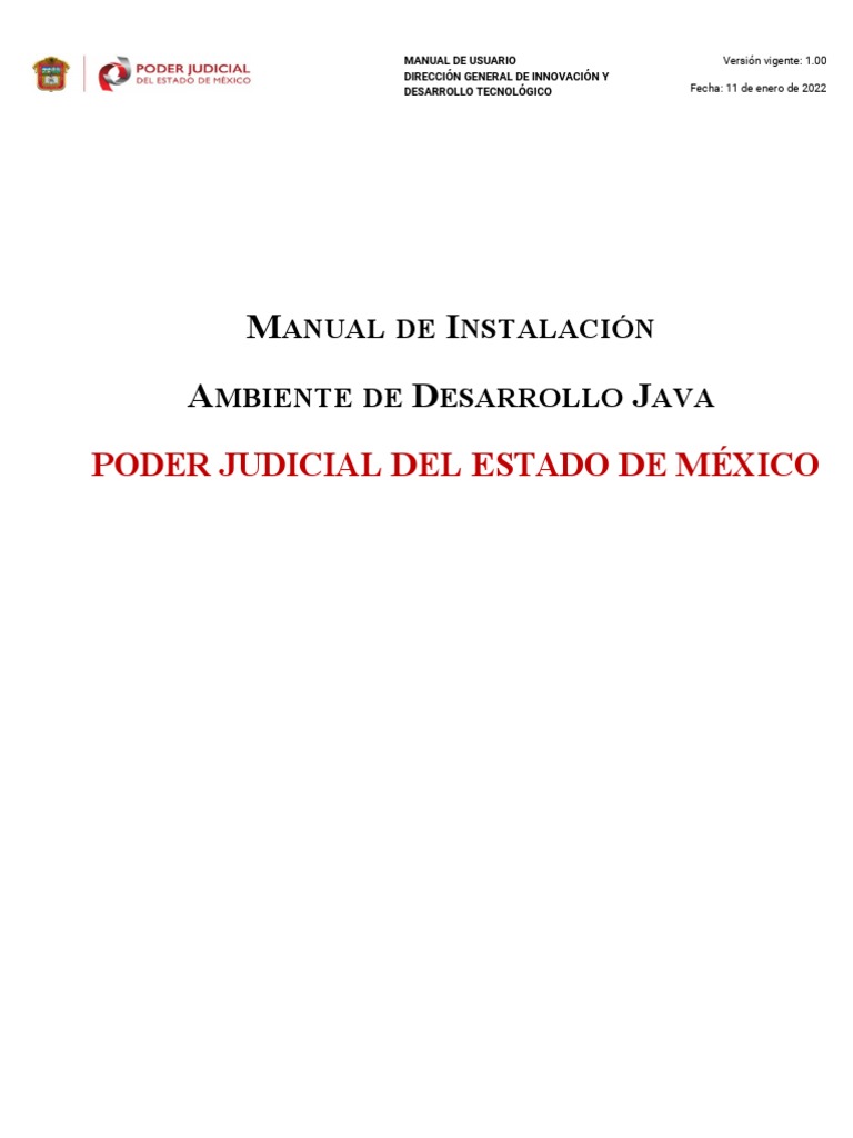 JAVA_MANUAL DE INSTALACIÓN DE AMBIENTE DE DESARROLLO | PDF | Entorno de desarrollo integrado ...