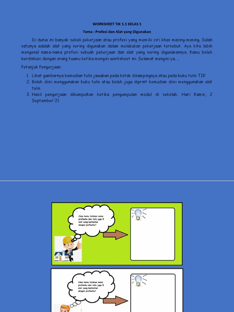 Worksheet Tik 1.1 | PDF