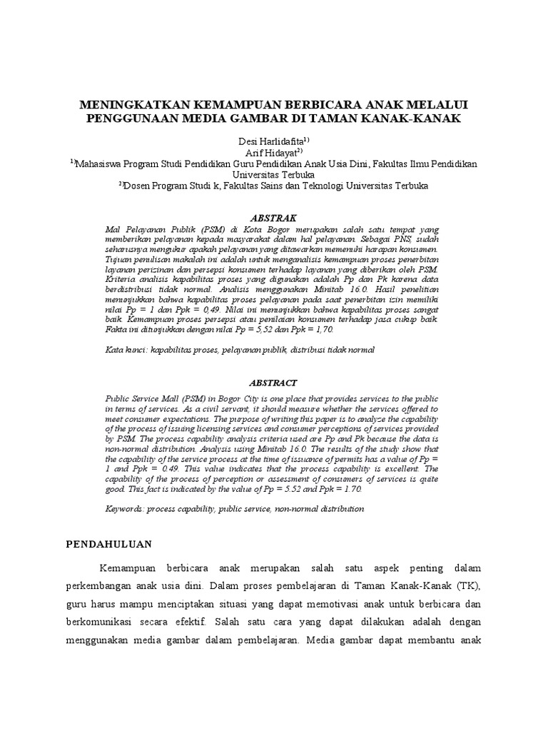 Contoh Artikel Ilmiah | PDF