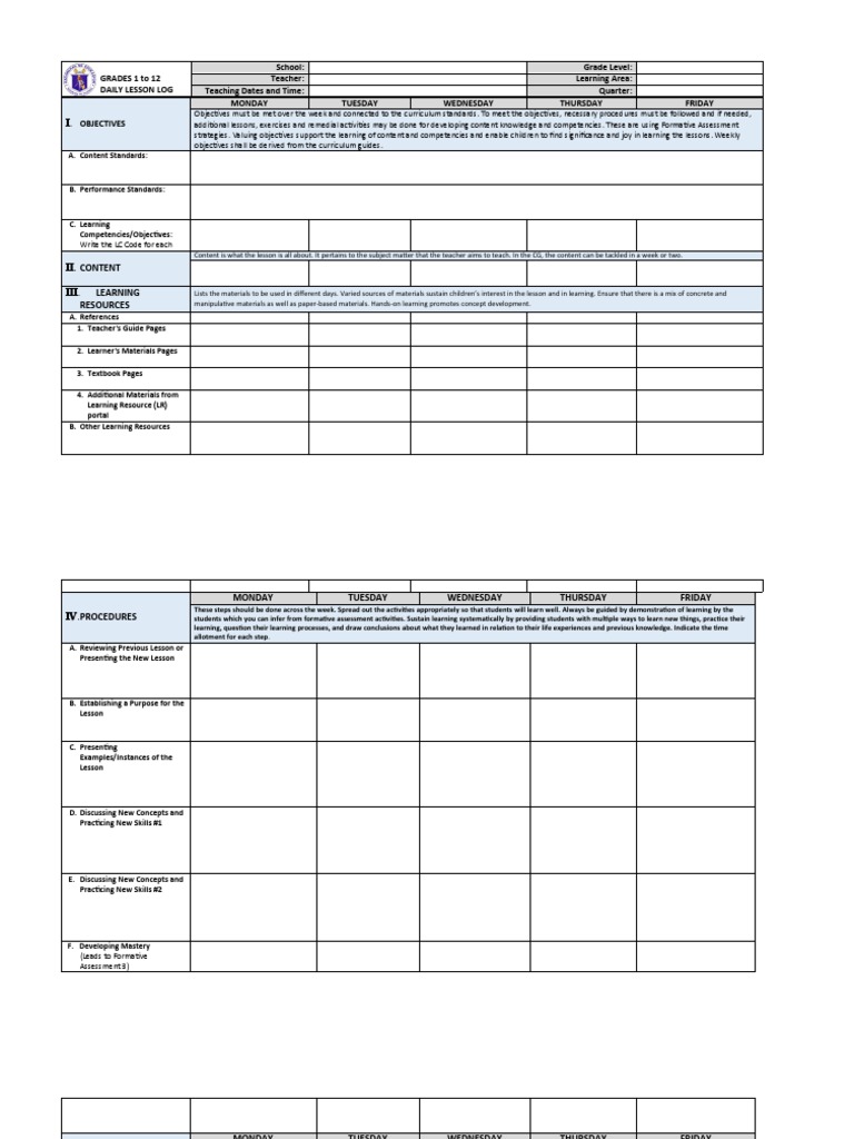 DLL Template | Download Free PDF | Learning | Change