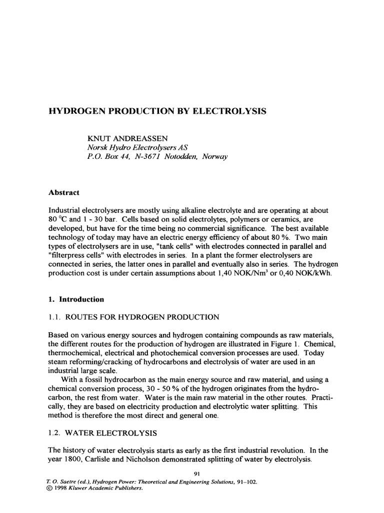 Andreas Sen 1998 | PDF | Electrolyte | Anode
