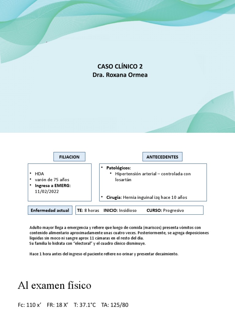 Caso Clinico 2 | PDF | Bienestar | Ciencia y matemática