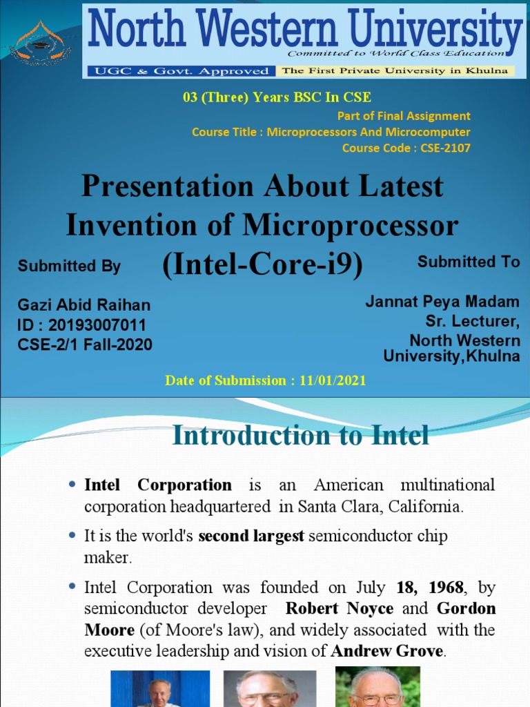 Latest Intel Core i9 Microprocessor | PDF | Central Processing Unit | Intel