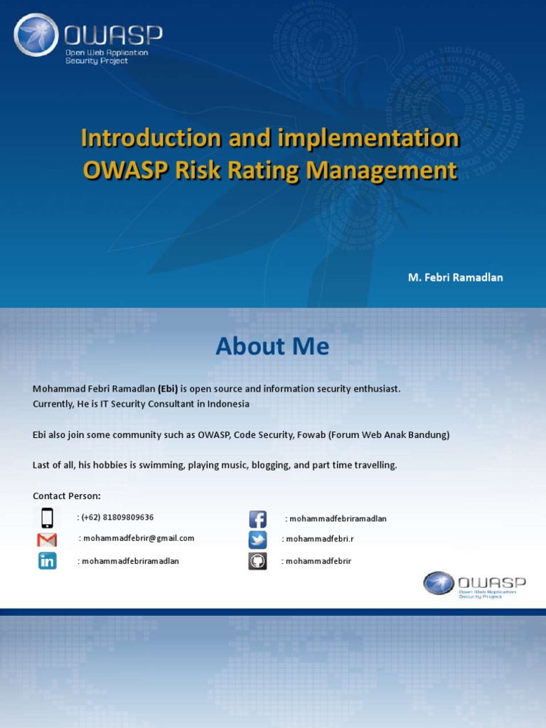OWASP Risk Rating Methodology Guide | PDF | Risk | Risk Management