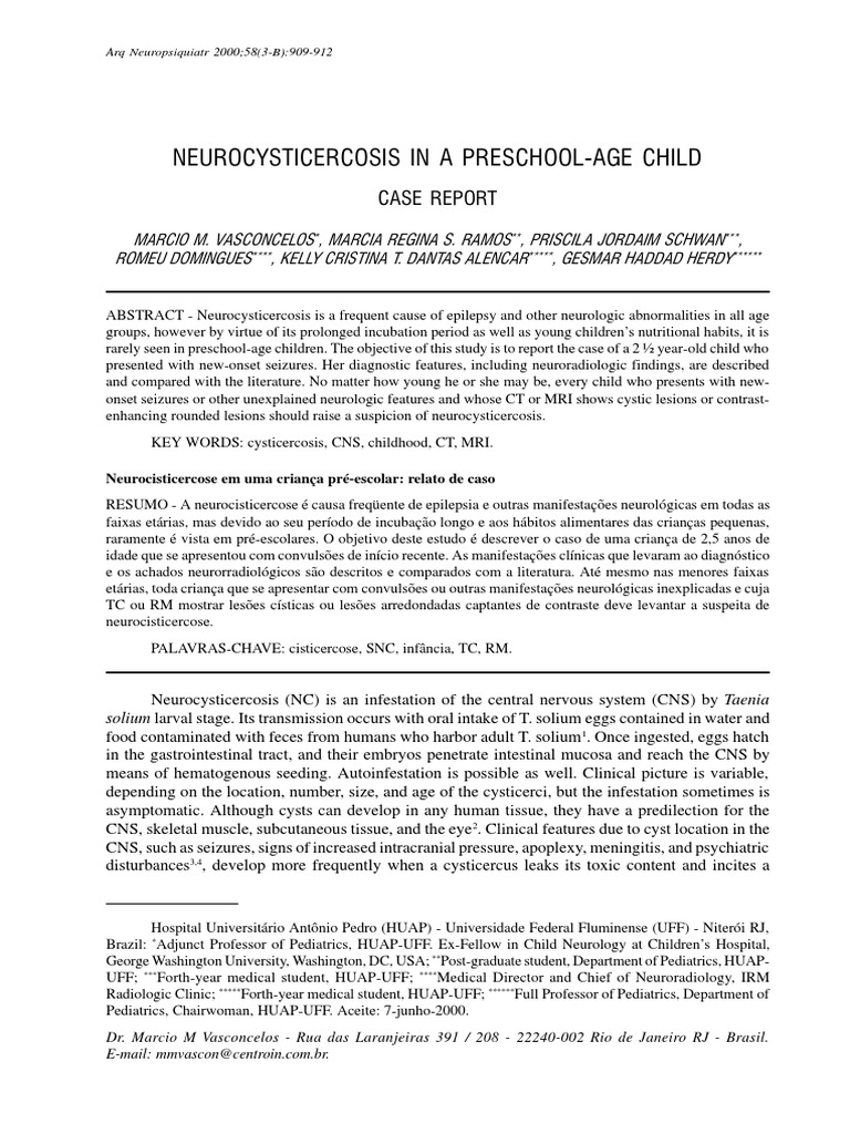 NCC Case Study | PDF | Clinical Medicine | Nervous System