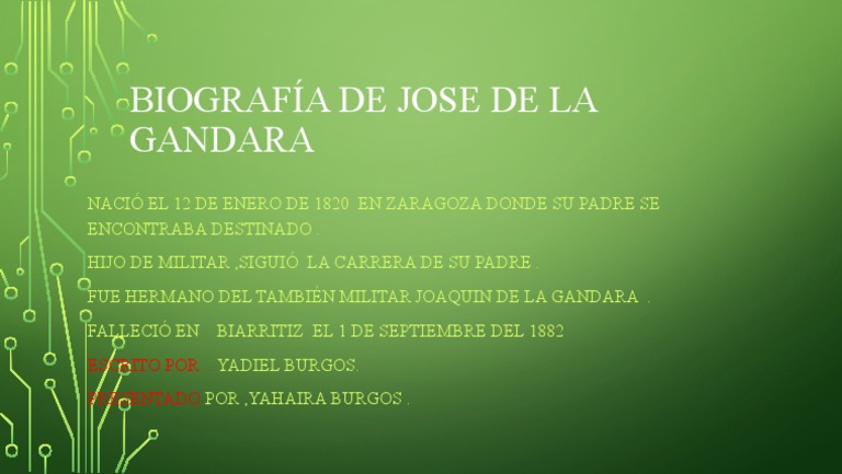 Biografía de Jose de La Gandara | PDF Biografía de Jose de La Gandara | PDF