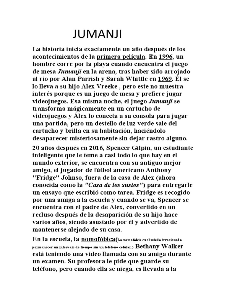Jumanji | PDF