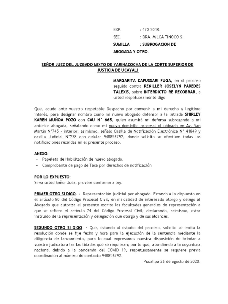 Apersona y Subrogacion | PDF