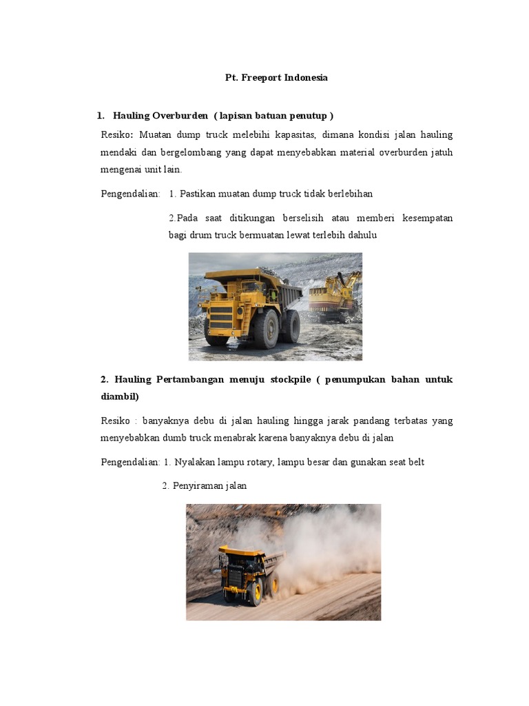 Pt. Freeport Indonesia Mitra | PDF