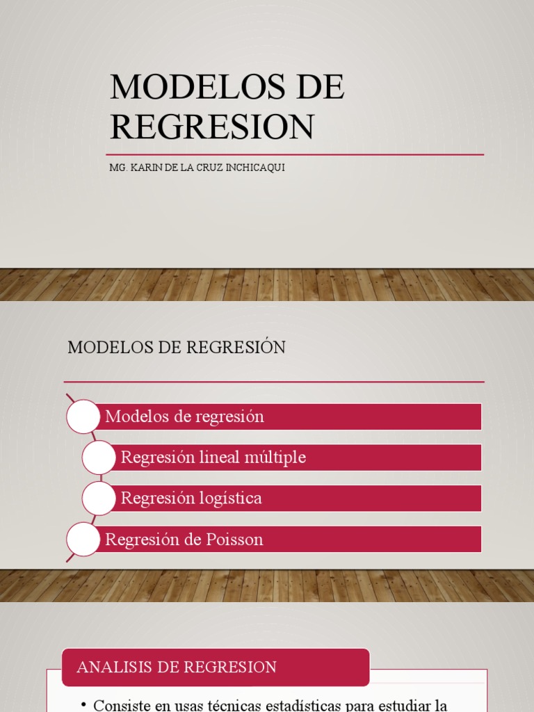 Clase 4 Modelos de Regresion | PDF | Análisis de regresión | Mínimos cuadrados ordinarios