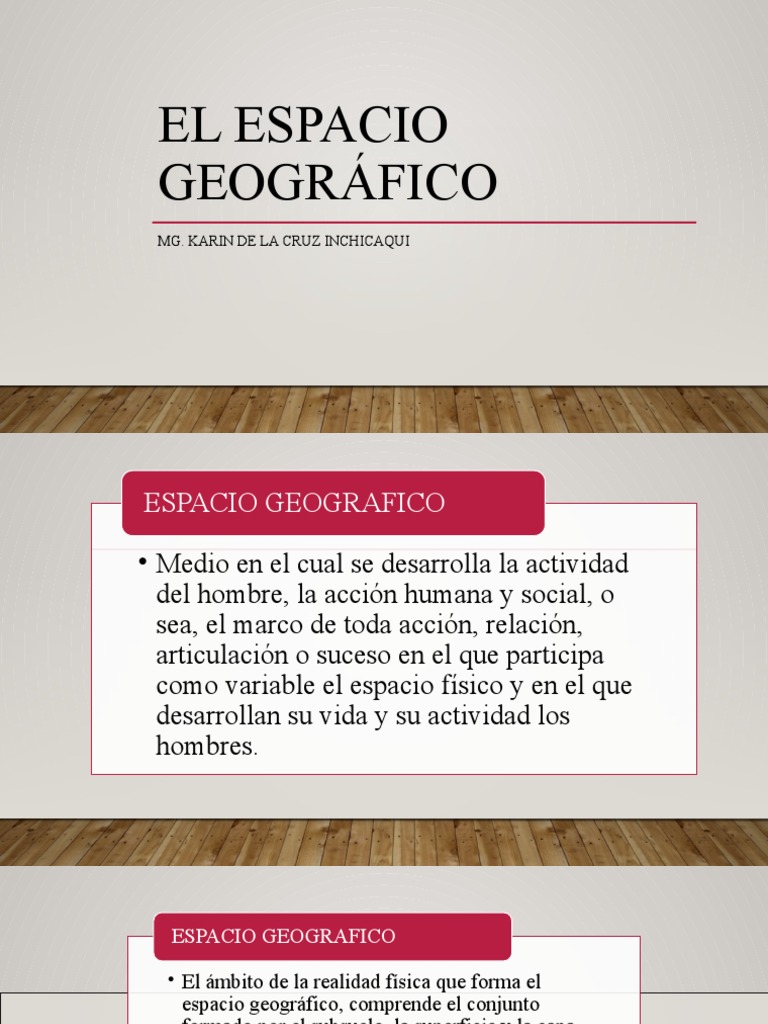 Clase 5 El Espacio Geográfico | PDF | Lima | Espacio