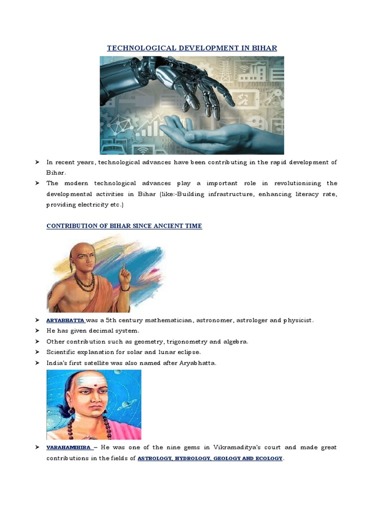 Technological Development in Bihar | PDF | Agriculture | Renewable Energy