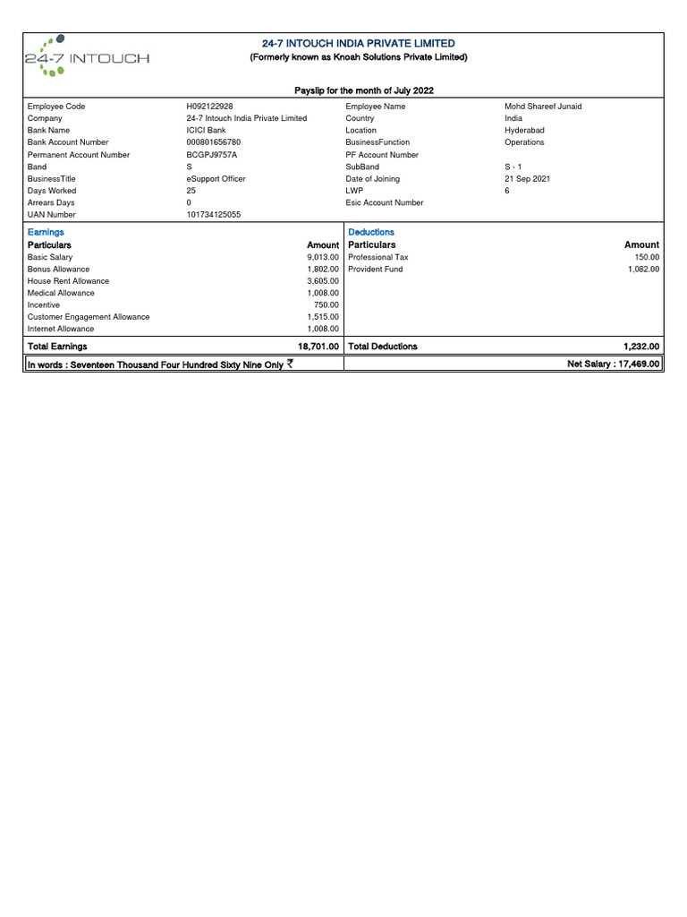 24-7 Intouch India Private Limited | PDF | Employee Relations | Government