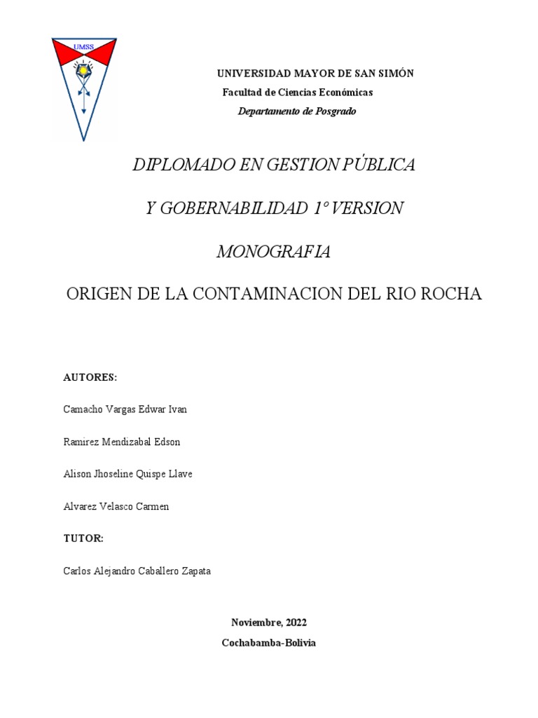 Monografia Rio Rocha | PDF