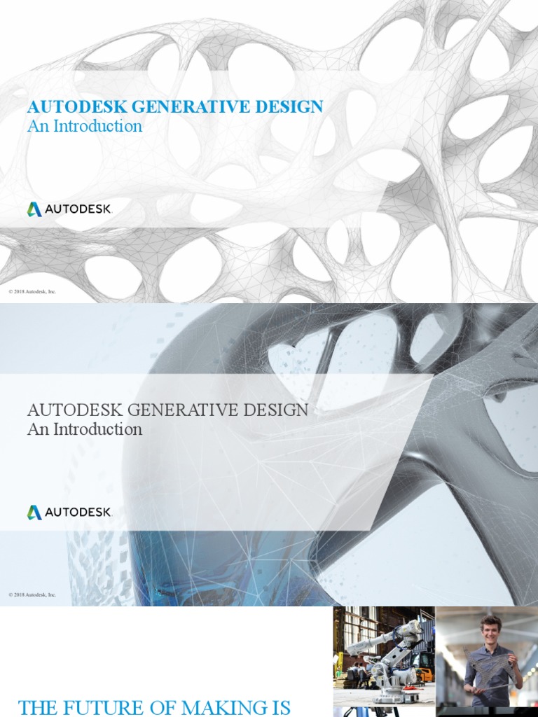 Generative Design Presentation Introduction | PDF | Autodesk ...