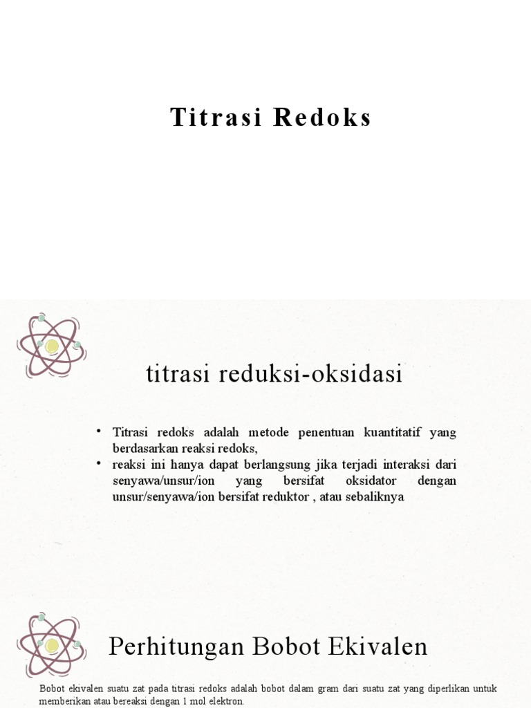 Titrasi Redoks | PDF