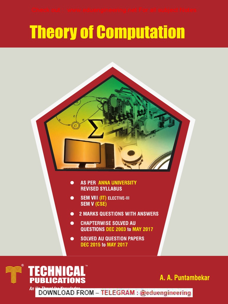 Theory of Computation EduEngg | PDF | Algorithms | Theory Of Computation