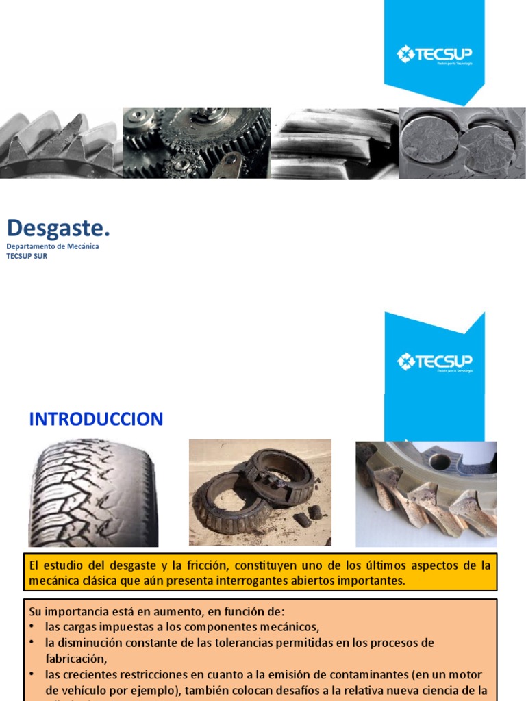 Desgaste | PDF | Mecanica clasica | Química Física