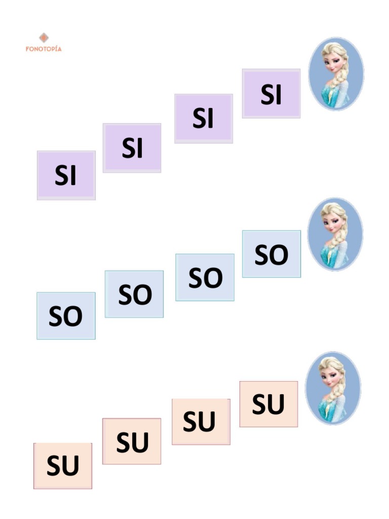 Fonema S en Silabas | PDF