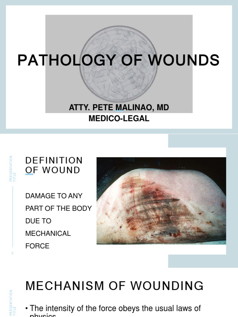 Pathology of Wounds | PDF | Blade | Injury