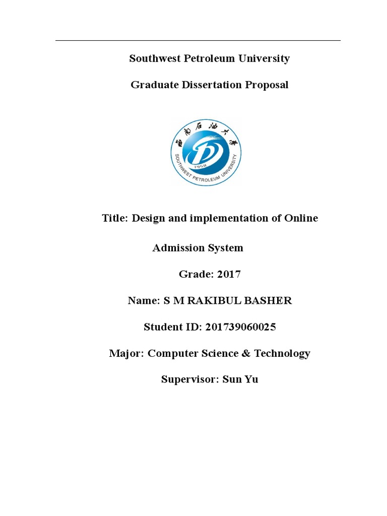 Dissertation Proposal - 201739060025 - S M RAKIBUL BASHER | PDF | World Wide Web | Internet & Web