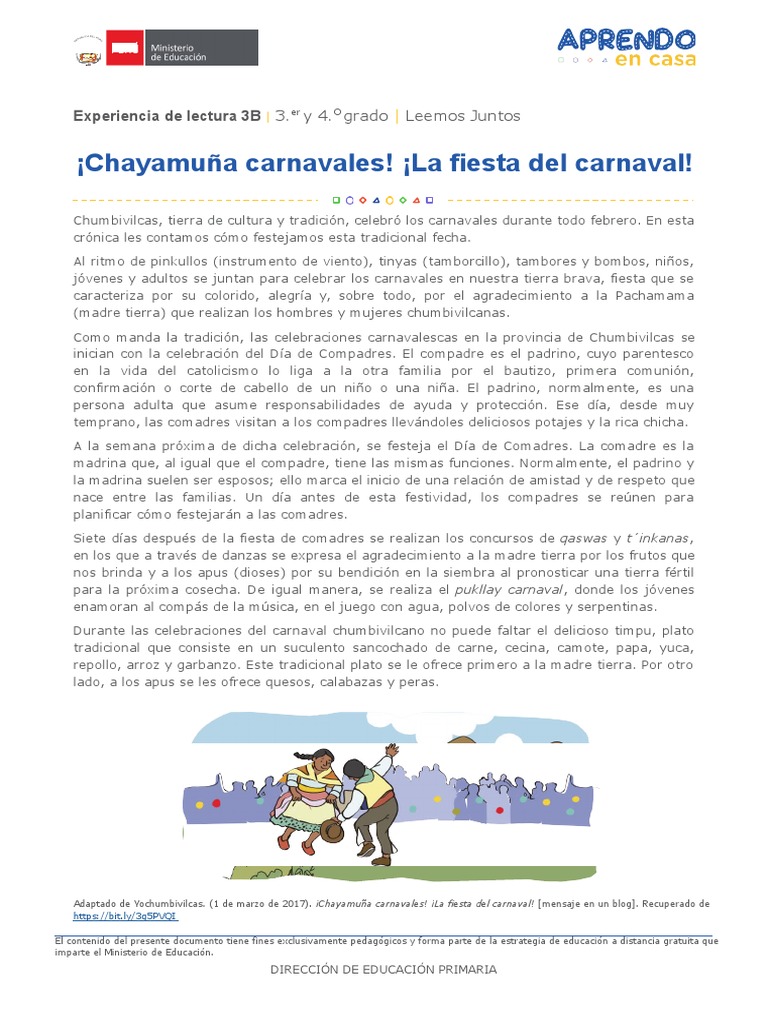 Chayamuña Carnavales | PDF | Carnaval | Padrino