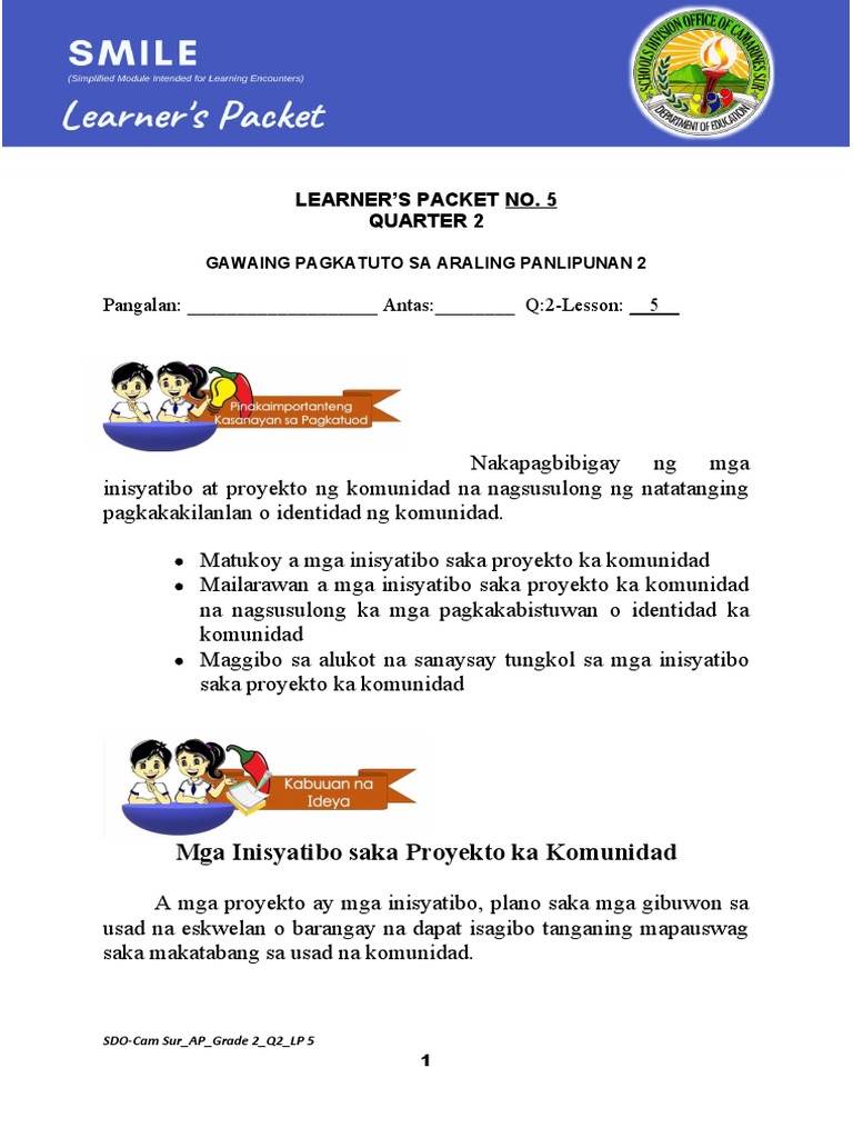 Ap2 Learner's Packet No. 5 - Q2 | PDF