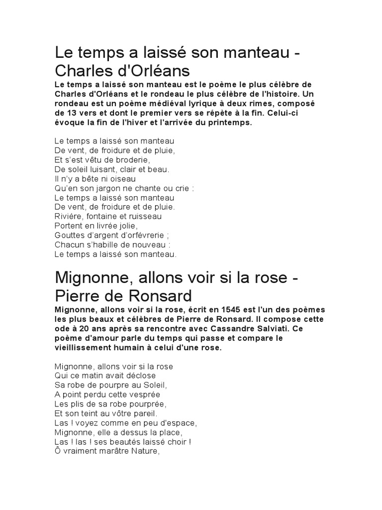 Poemes Françaises | PDF | Fable | Les Fleurs du mal